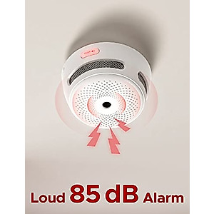 X-Sense Smart Smoke Detector Fire Alarm with Replaceable Battery, Wi-Fi Smoke Detector, App Notifications with Optional 24/7 Professional Monitoring Service, XS01-WX, 1-Pack