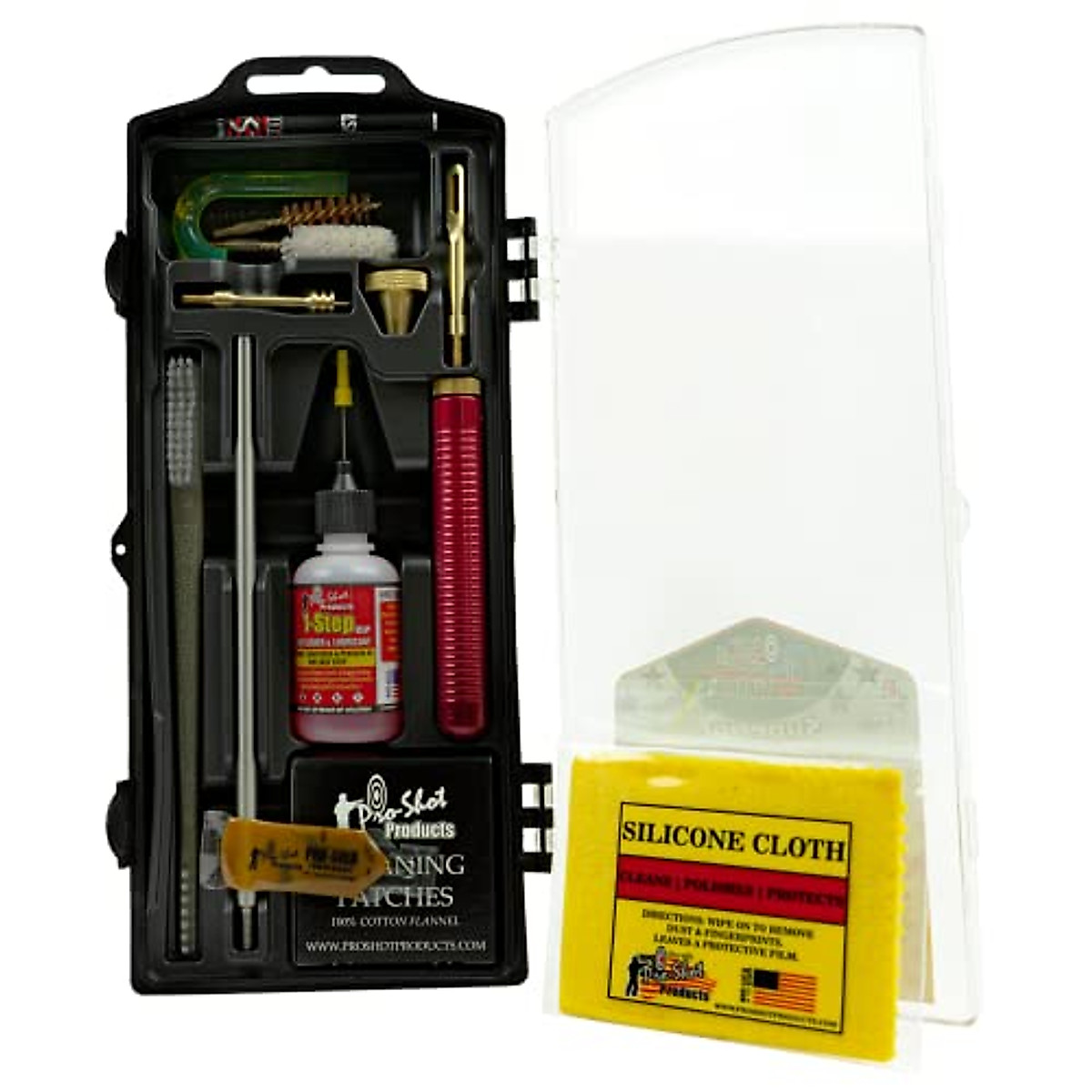 Pro Shot .38-357 Caliber/9-mm Pistol Box Cleaning Kit, Multi, P38/9KIT (P38/9KIT)