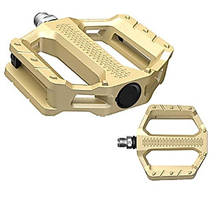 SHIMANO,One Size,EPDEF202K Pedals PD-EF202 MTB Flat Pedals, Gold