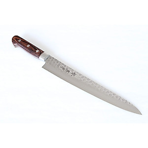 SAKAI TAKAYUKI hammered Damascus 17 Layer VG10 Sujihiki slicer knife 240mm