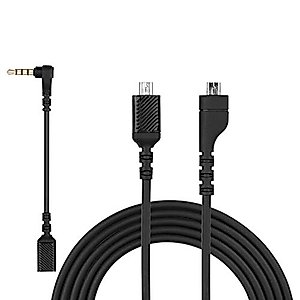 LOL PARTY Arctis 3 Arctis 5 Cable, Aux Cord Replacement for SteelSeries Arctis 3 5 7, Arctis Pro and Arctis Pro + GameDac Headset Detachable Audio Cable 5ft