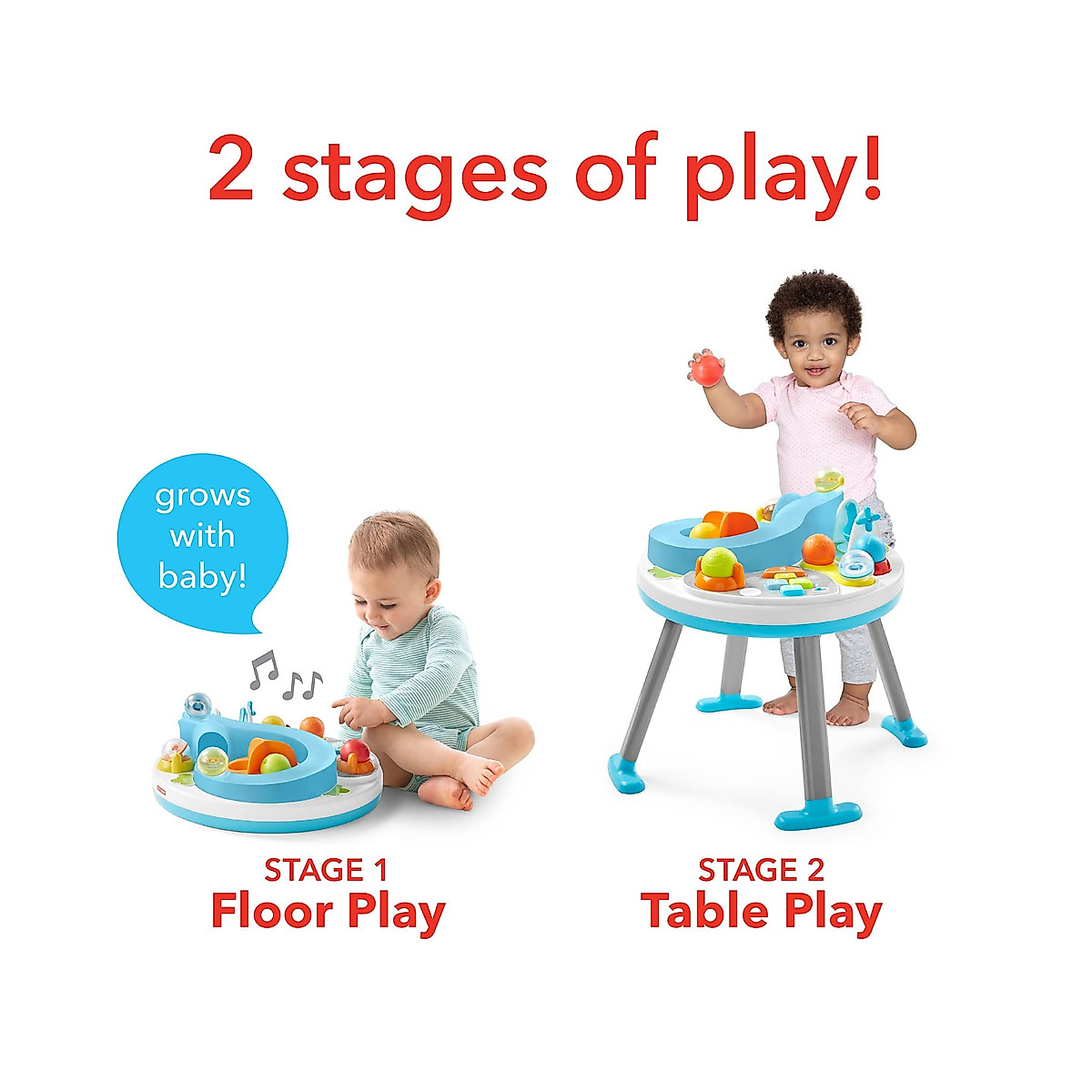 Skip Hop Let's Roll 2-in-1 Baby Activity Table, Explore & More