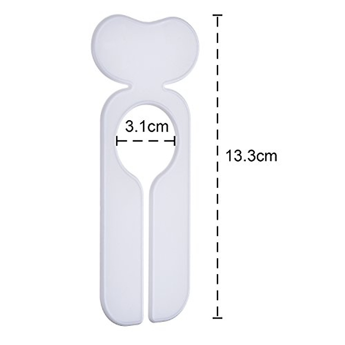 WILLBOND 20 Pack Hanger dividers Blank Clothing Rack Size Dividers Rectangular Heart-Shaped Baby Closet Dividers with 1 Piece Marker Pen for Home Closet Cloth Store