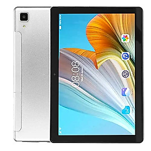 LBEC 8.1in Tablet, HD Tablet Silver Grey 5G WiFi 100 to 240V 1920x1200 for Study for Work (US Plug)