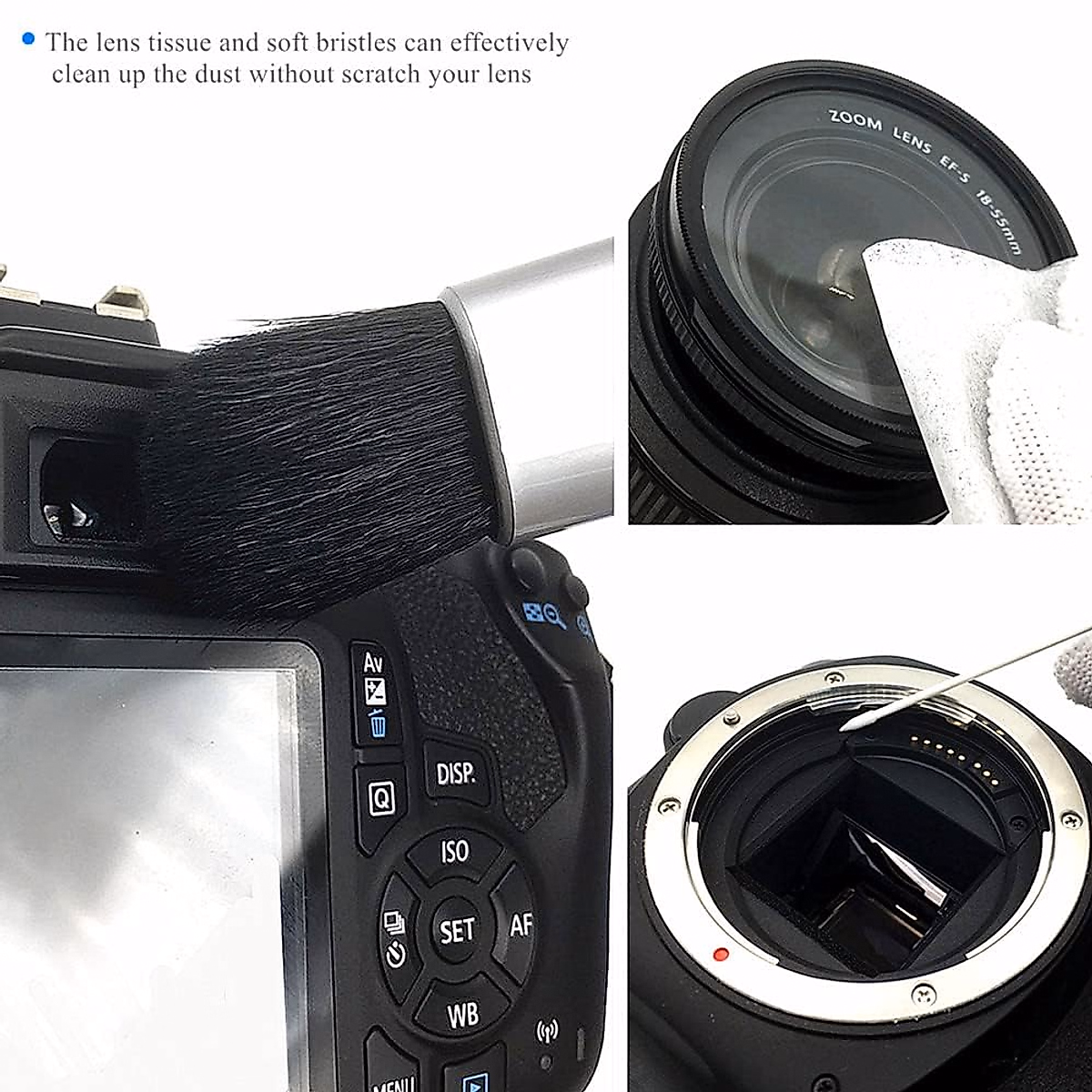 SANHOOII Camera Cleaning Kit for DSLR Mirrorless Cameras Sensor Cleaning and Lens Cleaning with Carry Bag for APSC-Camera