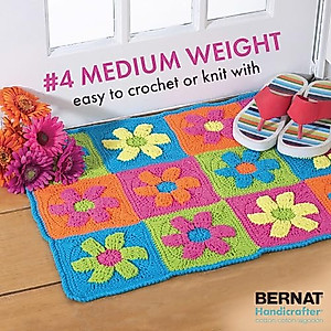 Bernat Handicrafter Cotton Country Red Yarn - 6 Pack of 50g/1.75oz - Cotton - 4 Medium (Worsted) - 80 Yards - Knitting/Crochet