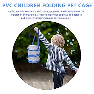 Vaguelly Butterflies Mini and Habitat Cage Portable Net Observation Cage for Kids Children Outdoor Toys