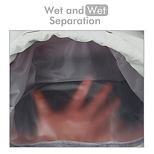 Drawstring Backpack Waterproof with Mesh PocketsString Bag Sackpack Nylon Gym Bag for Swim Sport Hiking Travel Beach,Lightweight Large,2