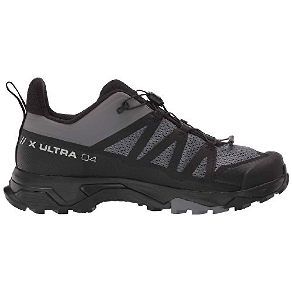 Salomon X Ultra 4 Hiking Shoes for Men, Quiet Shade/Black/Quiet Shade, 11