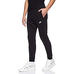Nike Men's Sportswear Club Joggers, Black/White, Large