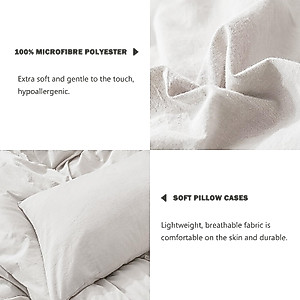 TMMDH Bedding Duvet Cover California King Size Set - Pink Roses Soft Comforter Cover Set with Zipper Closure, 3 Pieces, 1 Duvet Cover 104"x98" + 2 Pillowcases 20"x36"