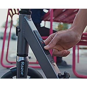 Razor E Prime Adult Electric Scooter - Up to 15 mph, 8" Airless Flat-free Tires, Rear Wheel Drive, 250W Brushless Hub Motor, Lightweight Aluminum Frame, Anti-Rattle System, Foldable