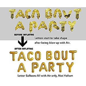 Taco Bout A Party Decorations Gold Cactus Balloons Engagement Bachelorette Birthday Taco Baby Shower Fiesta Party Theme Baby Shower Pregnancy Announcement Ideas Mexican Fiesta Theme Backdrop