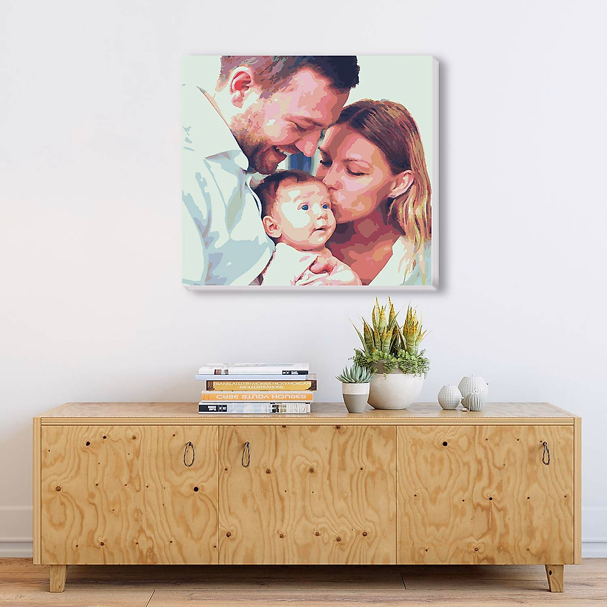 Texture of Dreams Personalized Paint by Numbers Kit for Adults, Acrylic Painting Oil Painting on Framed & Stretched Canvas, Customized DIY Paint by Numbers Set Painting for Beginners (12" x 16")