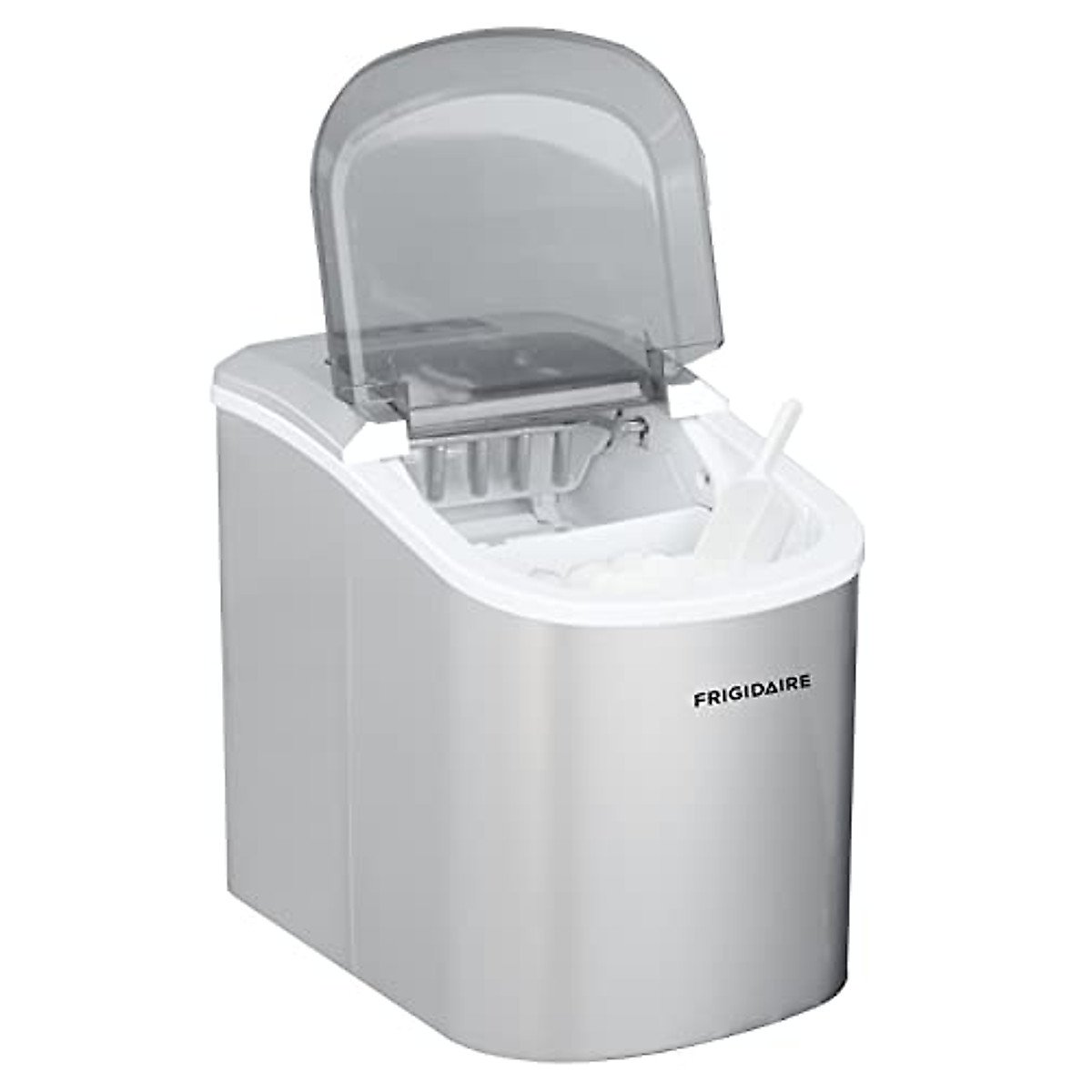 FRIGIDAIRE EFIC189-Silver Compact Ice Maker, 26 lb per Day, Silver (Packaging May Vary)