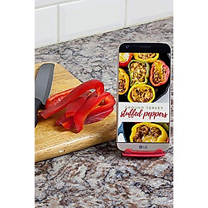 Cestari Recipe Holder Stand for Smartphones and Tablets, Keep Your Phone, Kindle, or iPad Convenient While Cooking - Original Kitchen Gadget Phone and Tablet Stand