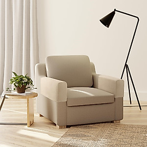 Zenna Home Pixel 2-Piece Stretch Furniture Arm Covers Armrest Protectors, Sand