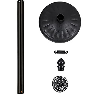 VEVOR Plastic Stanchion, 6pcs Chain Stanchion, Outdoor Stanchion w/ 6x39.5inch Long Chains, PE Plastic Crowd Control Barrier for Warning/Crowd Control at Restaurant, Supermarket, Exhibition, City Mall