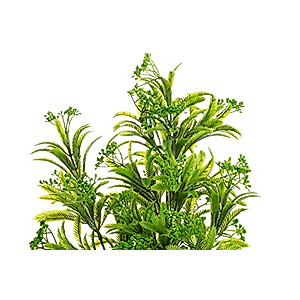 CNZ Aquarium Decor Fish Tank Decoration Ornament Artificial Plastic Plant Green, 11.8-inch