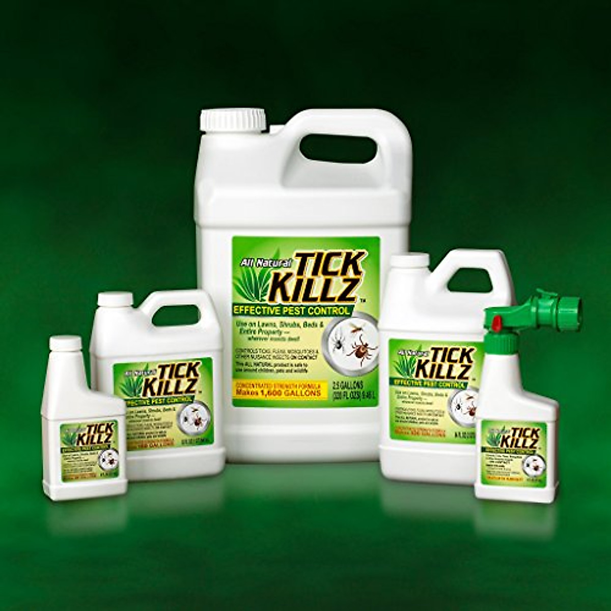 Tick Killz 1322 Natural Pest Control Hose End Spray Insecticide, 8 Ounce Sprayer, Clear