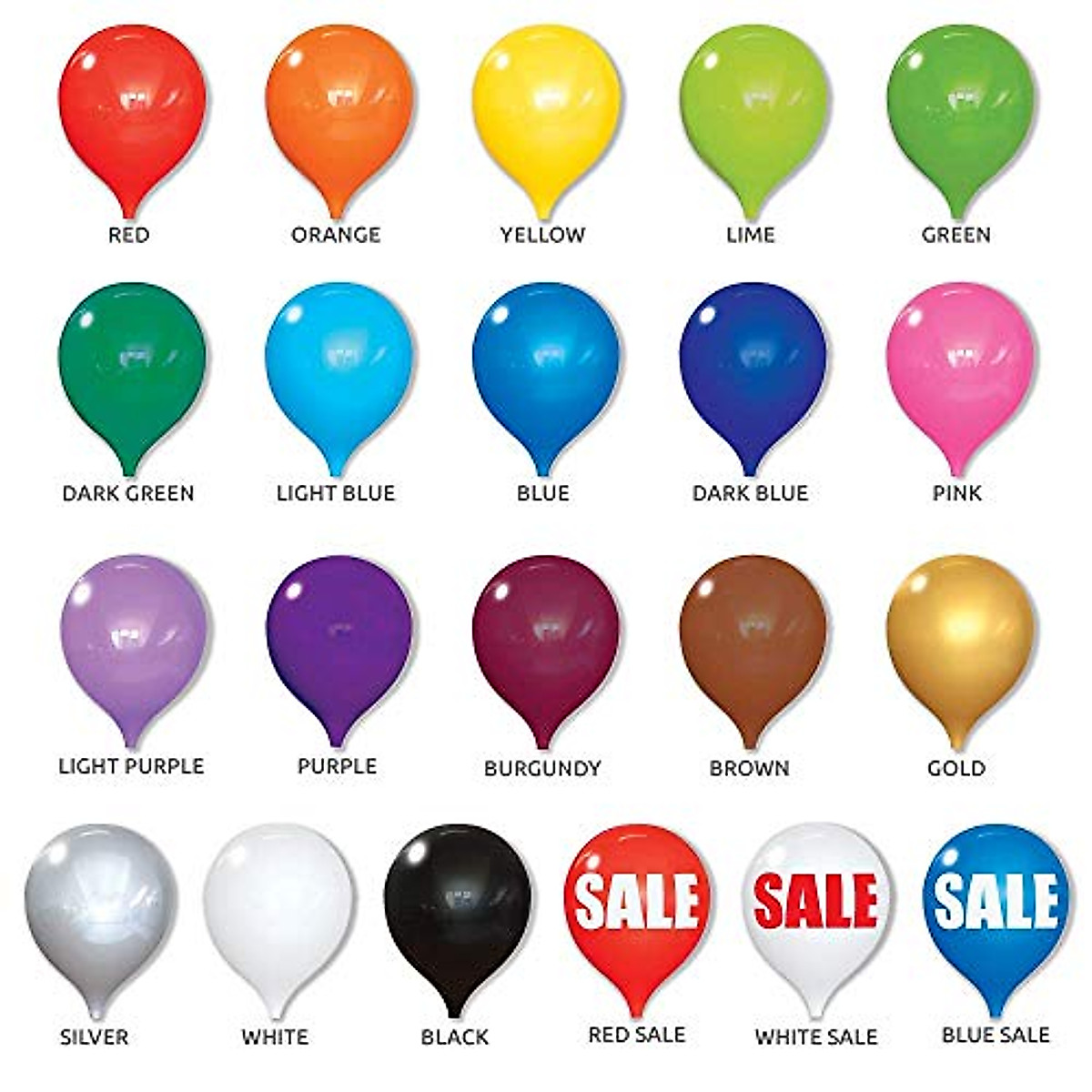 PermaShine - Reusable and Helium Free Balloon Bouquet - Permanent Plastic Indoor and Outdoor Balloons