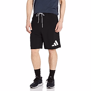 adidas Men's Basketball Shorts, Black, Large