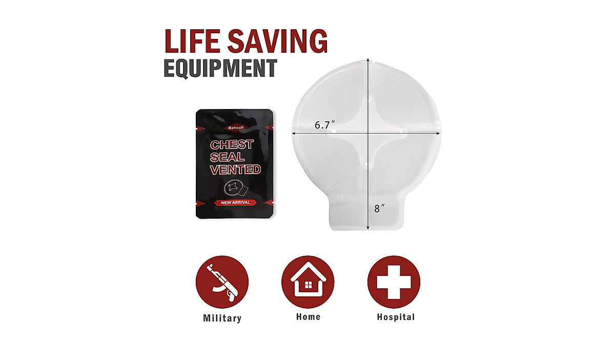 Rehcull Vented Chest Seals: Trauma & First Aid Kit Essential