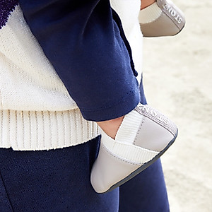 Stonz Yale Toddler & Baby Shoes - Lightweight, Soft Toddler Shoes with Slip-On Handle & Breathable Fabric For Play, Walking & School - All Season Slip-On Shoes For Boys & Girls