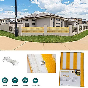 BOICXM 16x3ft Balcony Privacy Screen Fence Shade Mesh Apartments Railing Fence Cover Windproof Sun Shade Safety Guard Cloth Deck Shield Screens net for Patio, Fence, Backyard, Porch