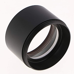 Prettyia 0.5X Auxiliary Barlow Objective Lens 48mm Thread Mount for Stereo Microscope Working Distance 165mm