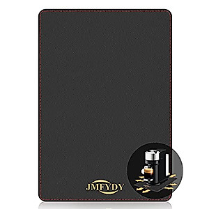 Kitchen Countertop Slide Mat, Leather Coffee Sliding Mats for Kitchen Appliance, Heat Resistant Slide Mat Kitchen Slider Tray Pads for Air Fryer, Stand Mixer,Toaster,Coffee Maker (Big black)