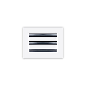 BUILDMART - 8x6 Modern AC Vent Cover - Decorative White Air Vent - Standard Linear Slot Diffuser - Register Grille for Ceiling, Walls & Floors - Texas Buildmart