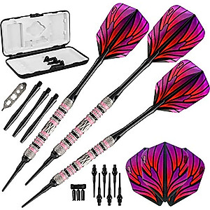 Viper Wings 80% Tungsten Soft Tip Darts with Storage/Travel Case, 16 Grams