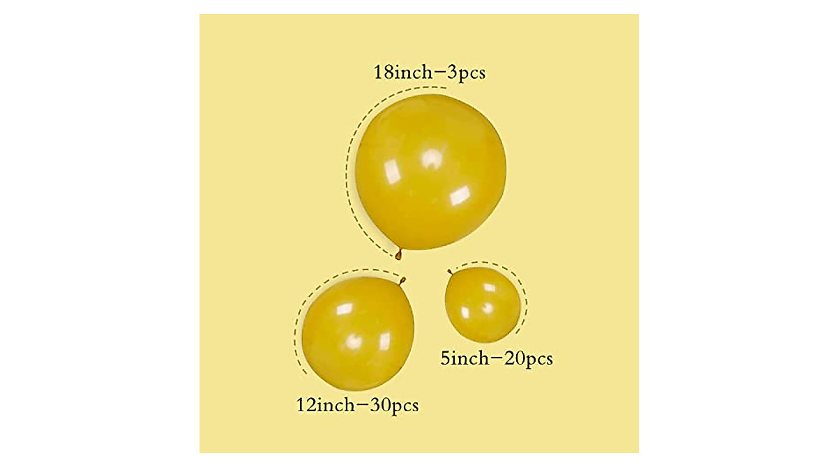 Mustard Balloons: Vintage Birthday & Baby Shower Decor