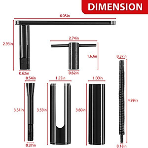 999150 Professional Cartridge Extractor Tool, Cartridge Removal Tool, Cartridge Puller Fit For Moen 1200 1222 & 1225 Posi Temp Series Cartridge 999150-6