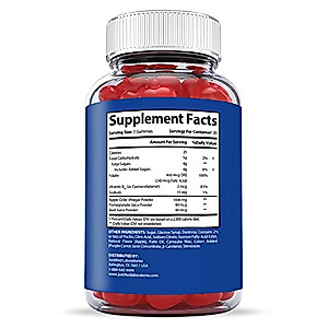 Justified Laboratories (10 Pack) Slim Candy Keto ACV Gummies 1000MG with Pomegranate Juice Beet Root B12 600 Gummy