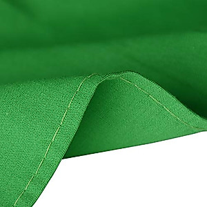 EMART 10 X 12ft Green Screen Backdrop, Chromakey Photo Backdrop Seamless Muslin Cloth Fabric for Recording, Photography Studio, Steaming, Zoom Meeting