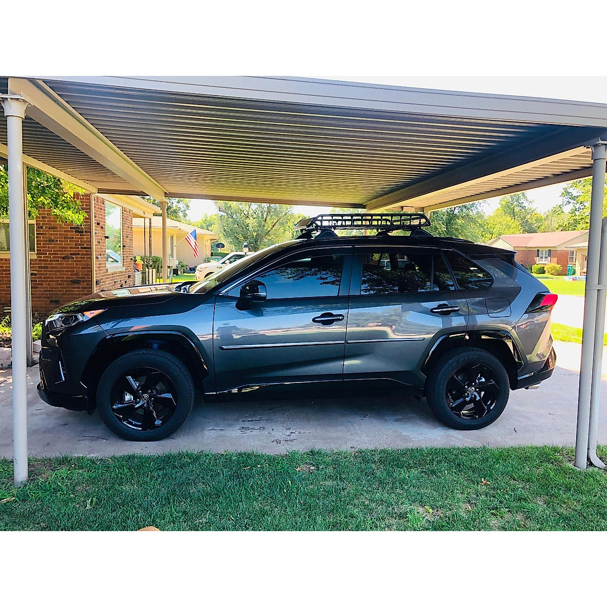 Roof Mounted Steel Cargo Storage Carrier 150 Lb. Capacity Adds 10 Square Feet of Storage