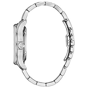 Bulova Men's Classic Wilton 3-Hand 21-Jewel Automatic Watch, 60 Hour Power Reserve, Luminous Hands, Open Aperture, Roman Numeral Markers Domed Sapphire Crystal, 43mm