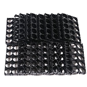 15Pcs 18650 Lithium Battery Cell Holder 3x5 Cell Spacer Bracket Stand Battery Storage Box Protection Board Cylindrical Battery Pack Safety Anti Vibration Plastic Case Box for DIY Fixed 18650 Battery