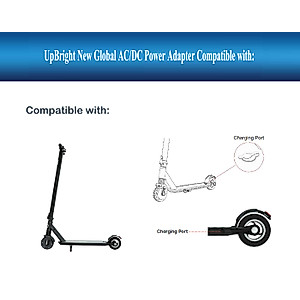 UpBright 29.4V AC/DC Adapter Compatible with Jetson Element DC 24V 5.0Ah Lithium-Ion Battery Folding Electric Scooter JELEM JELEM-BKR JELEM-BKG ONLY Has Auto Shut Off Power Supply Charger (w/Barrel)