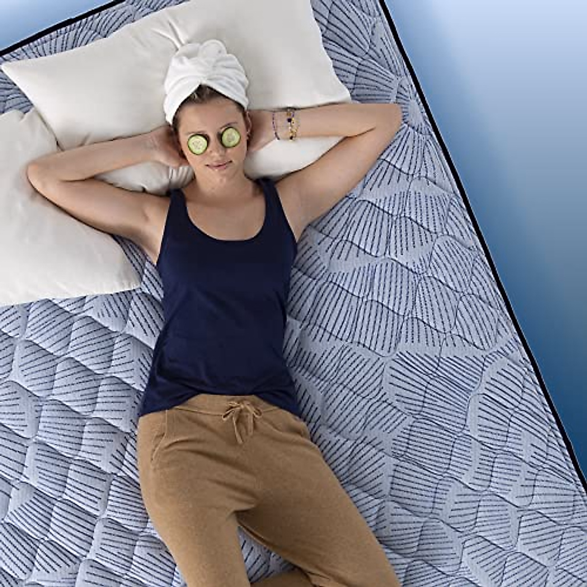 Serta Perfect Sleeper Enhanced 12" King Mattress - Firm, Cooling Gel Memory Foam, Pocket Innersprings for Motion Isolation, Edge Support, CertiPUR-US Certified - Nurture Night