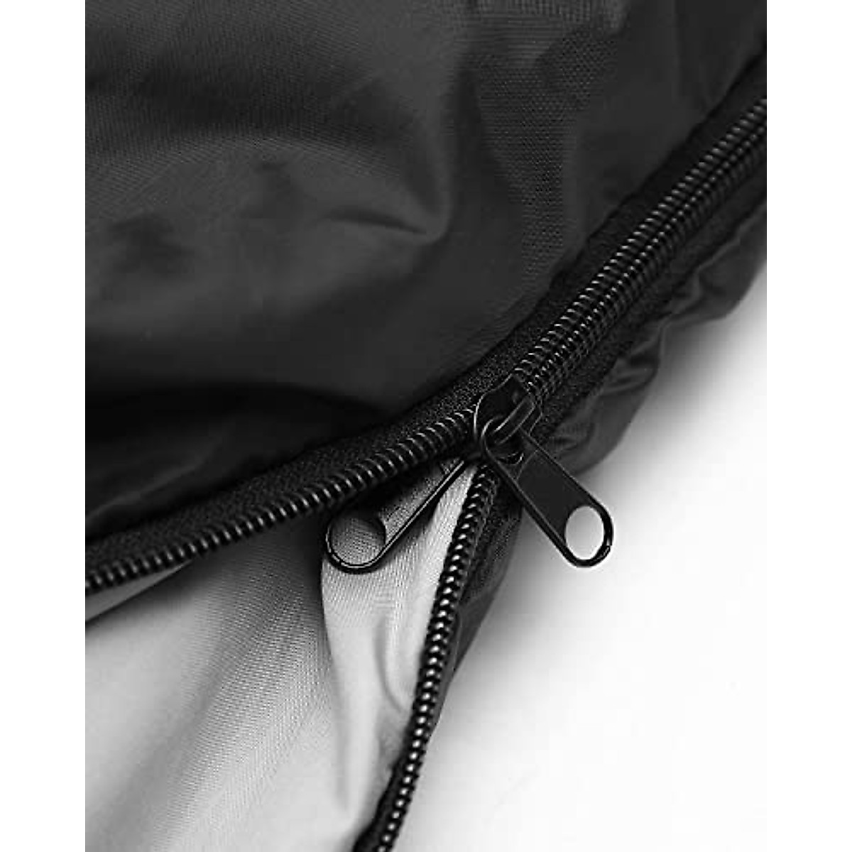 Ohuhu Double Sleeping Bag with 2 Pillows, Waterproof Lightweight 2 Person Adults Sleeping Bag for Camping, Backpacking, Hiking, with Carrying Bag (Black)