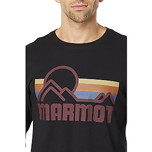 MARMOT Men's Coastal Long Sleeve T-Shirt, Black, X-Large