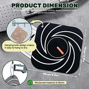 Sekonow 4pcs Shower Drain Hair Catcher Tub Stopper, Shower Drain Cover Hair Trap to Catch Hair Universal Bathtub Plug for Bathroom Kitchen Laundry