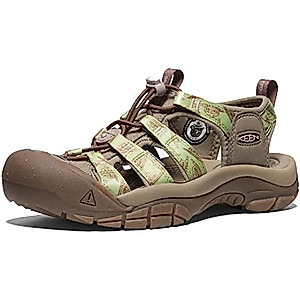 KEEN Women's Newport H2 Closed Toe Water Sandals, Smokey Bear/Tarragon, 7