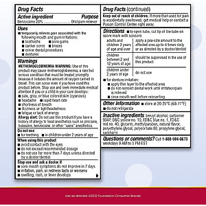 Anbesol Max Gel Size .33z Anbesol Mouth Pain Relief Gel .33oz