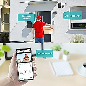 Security Camera Camera Wifi Solar Camera Human Detection Solar Panel Recharge Battery IP camera Color Night Vision Outdoor CCTV Video Security Cameras Surveillance Camera with Spotlight ( Color : 64GB