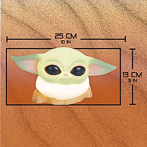 The Mandalorian Baby Yoda Grogu Desktop Light - Officially Licensed Star Wars Merchandise, Plastic
