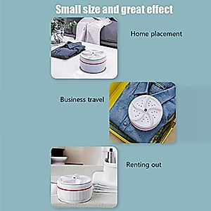 Portable Cleaning Washing Machine Removes Dirt Mini Ultrasonic Turbo Washer for Underwear Socks for Home Travel